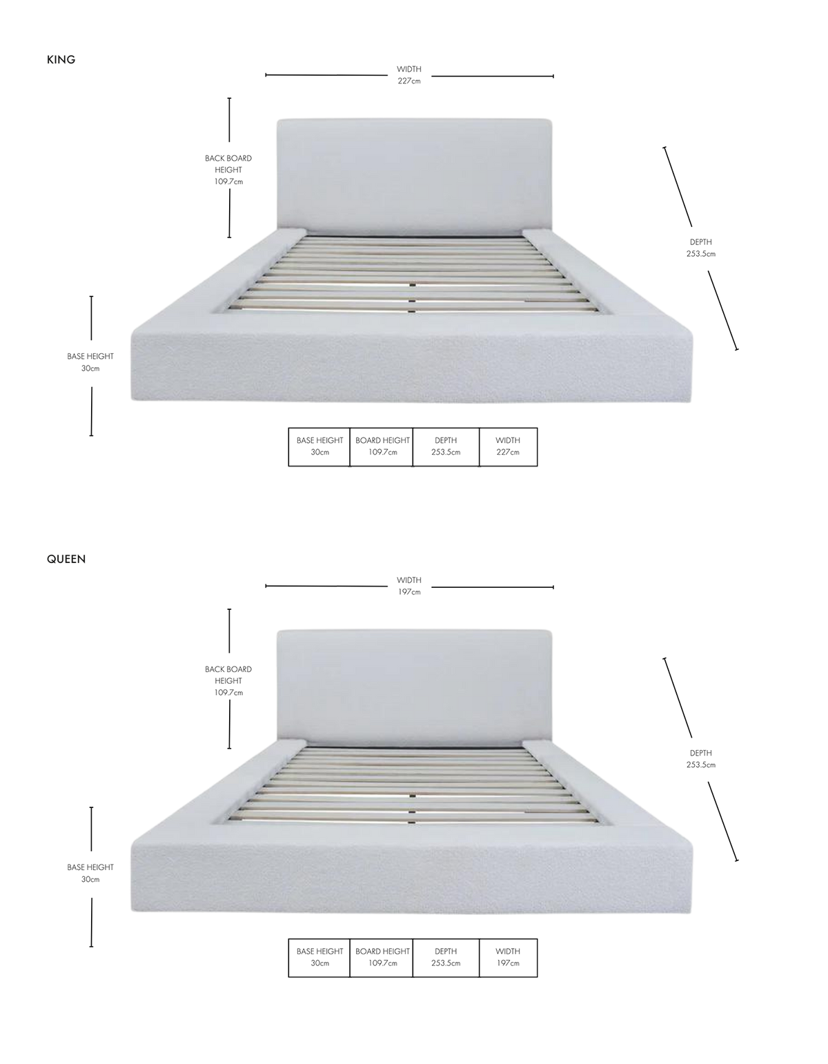 Byron Bed Frame | Boucle | Furniture Forum