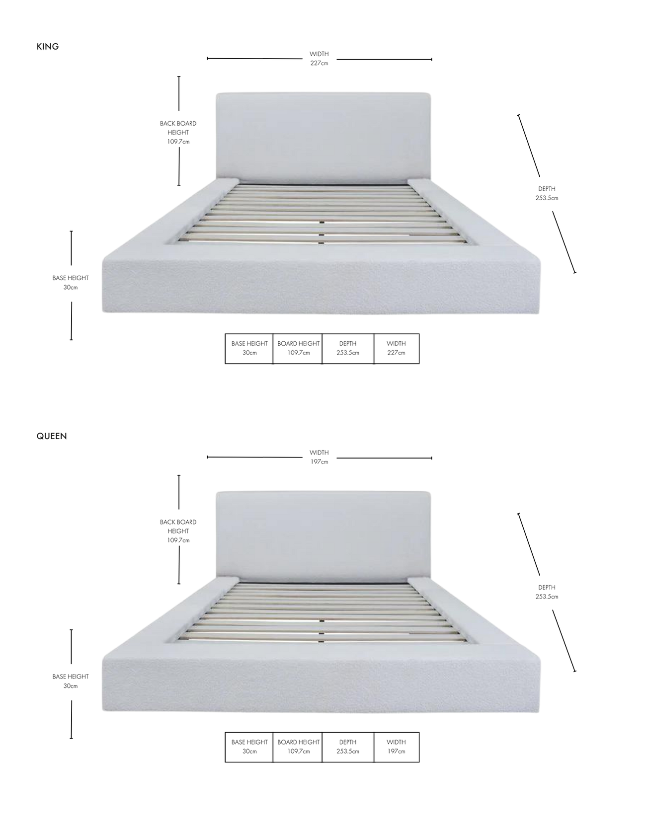 Byron Bed Frame | Boucle | Furniture Forum