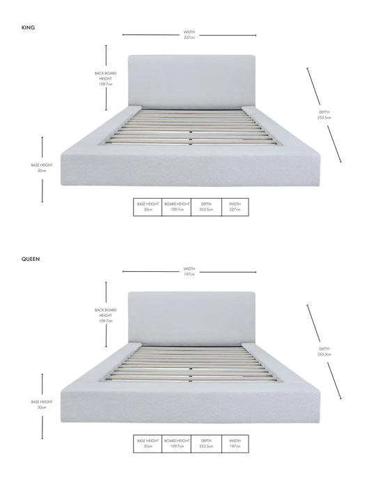 Byron Bed Frame | Boucle | Furniture Forum
